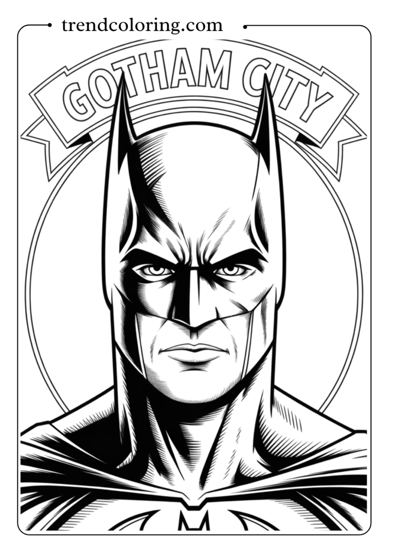 20 Batman Coloring Pages: Free Printable for Kids & Adults